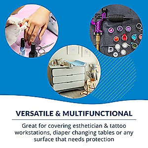 TIDI Choice Bibs/Towels, Black 13" x 18" (Pack of 500) - Waffle Embossed - 2-Ply Tissue - Poly Back Dental Bib to Prevent Leak Through - Dental Consumables (917458)