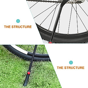 BESPORTBLE Bicycle Kickstand Kids Bicycles Kickstand for Bicycles for Adults Bike for Kids Foldable Bike Kick Stand Bikes Electric Bike Accessories Mountain Bike Kickstand Aluminum Alloy