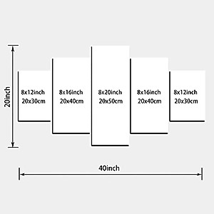 YongArt Abstract Light Purple Flower Poster - Blush Purple Floral Canvas Wall Art Over Bed Painting Wall Decor, Bedroom Wall Decor, Orchid Picture Artwork, Office Decor Art Picture (F,40x20inch)