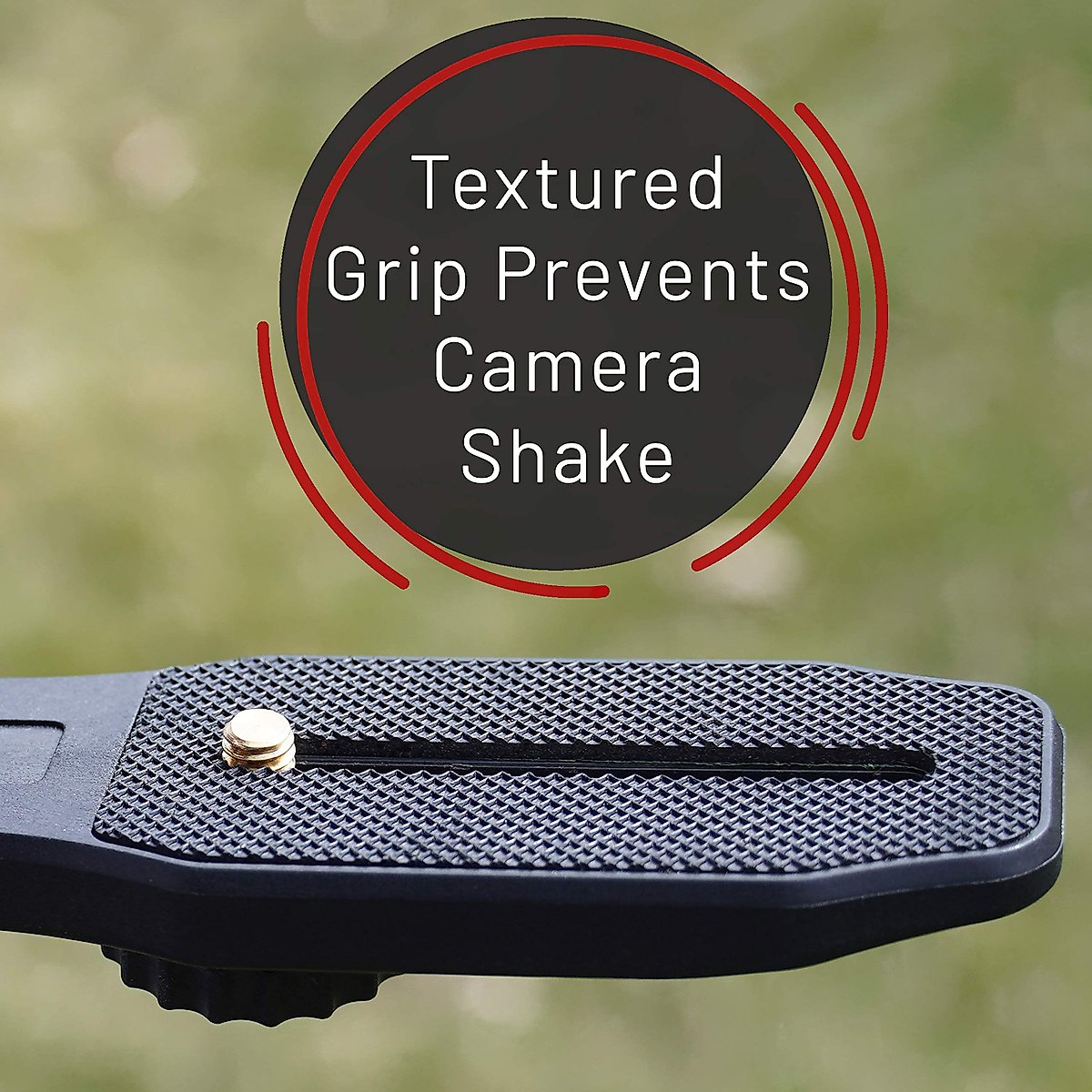 GENS Handheld Camera Stabilizer Grip - Universal U-Shaped Handle Works with DSLR, Mirrorless, & Video Cameras with 1/4"-20 Threaded Insert - Foldable Design with Extra Mounting Holes for Accessories