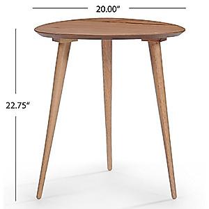 Christopher Knight Home Elam Wood Coffee Table, Natural & Naja Wood End Table, Natural Finish