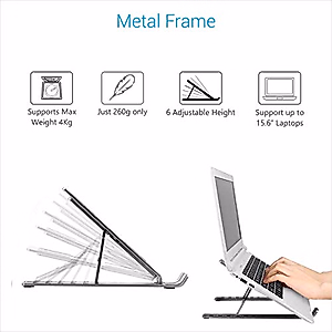 ViewSonic VG2755-2K 27 Inch IPS 1440p Monitor with USB 3.1 Type C HDMI DisplayPort and 40 Degree & Nulaxy Laptop Stand, Ergonomic Aluminum Laptop Computer Stand, Detachable Laptop Riser