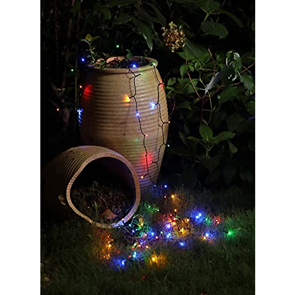 TAYNGUANG Solar Fairy Lights Outdoor, 33ft 100 LED Solar Powered Garden Lights Outside 8 Modes Waterproof Solar String Lights for Trees Patio Fence Wedding Party Christmas Decor