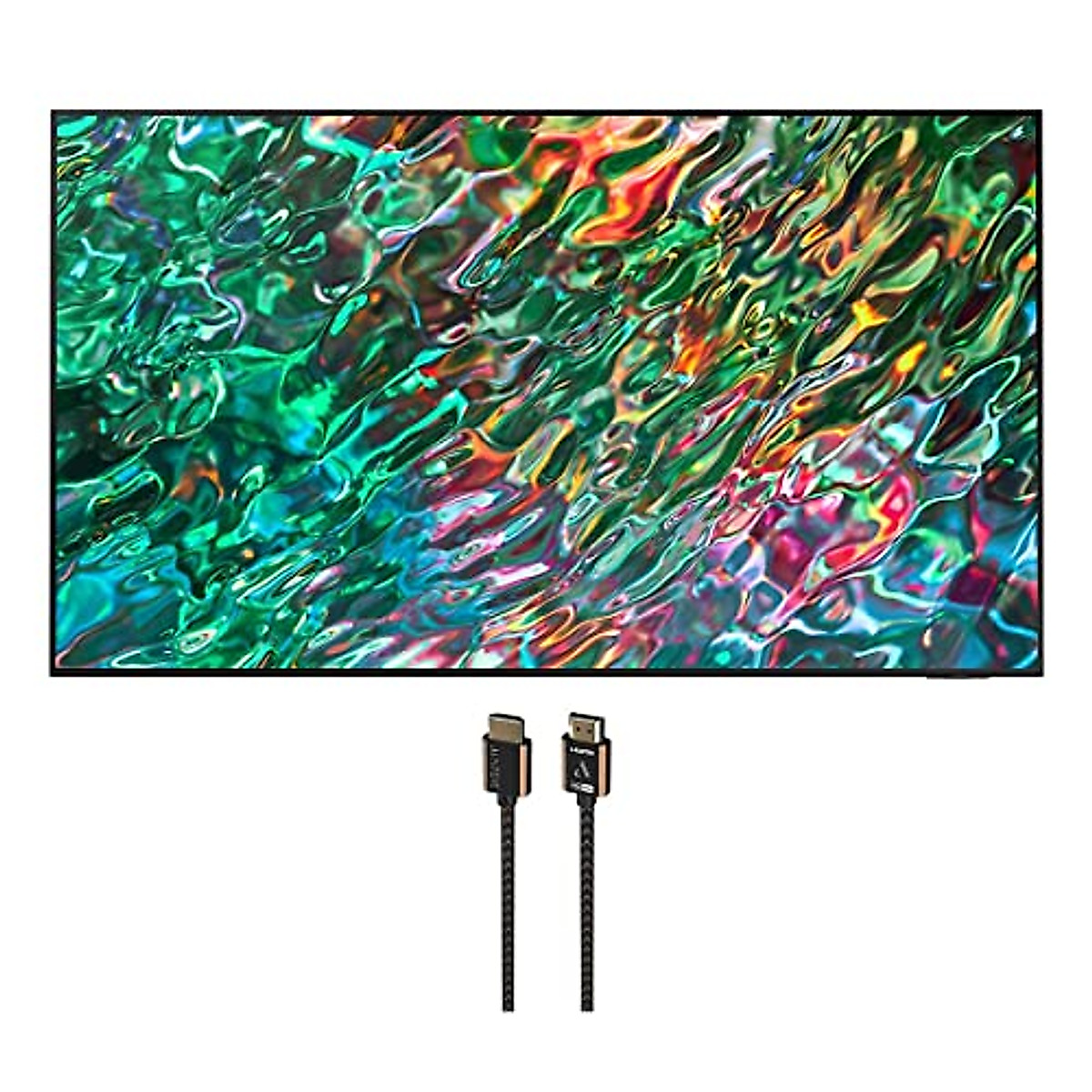 SAMSUNG QN75QN90BAFXZA 75" QLED Quantum Matrix Neo 4K Smart TV with an Austere 3S-4KHD2-2.5M III Series 4K HDMI 2.5m Cable (2022)