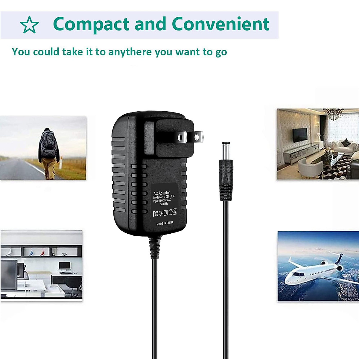 J-ZMQER AC Adapter Compatible with UNIDEN Atlantis 250 BP250G G 250BK VHF 2Way Handheld Marine Radio