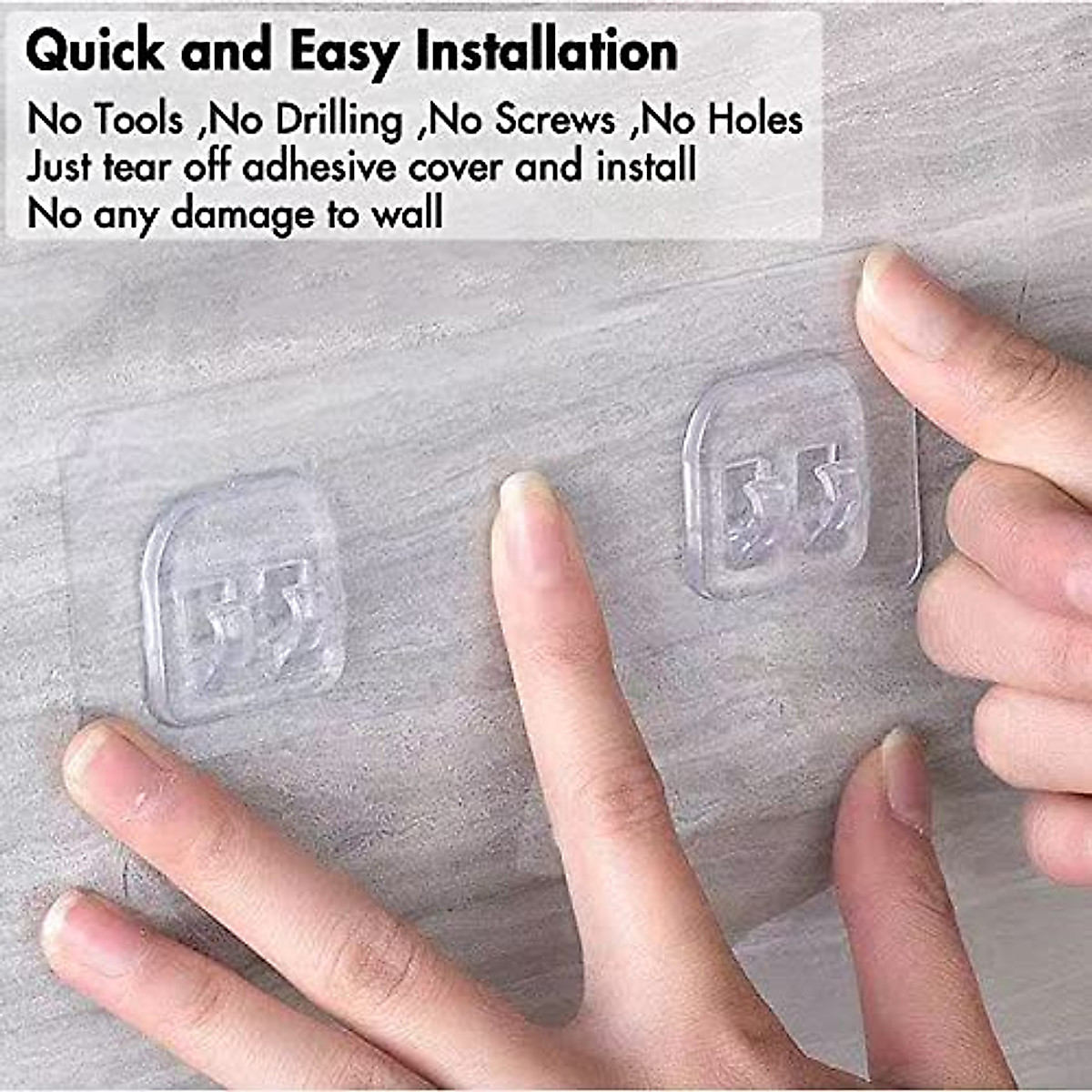 ‘Felibeaco 4 Pcs Adhesive Hooks Sticker/Wall Hooks for Corner Banthroom Shower Caddy Shelf -4 Pack