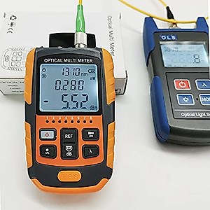 YICIZOL 30km Visual Fault Locator,Optic Fiber Power Meter with FC,SC Connector, Optic Fiber Cleaver and FC/UPC(Male) to LC/UPC(Female) Adapter FTTH Tool Kits for CATV Engineering (YC-6S)