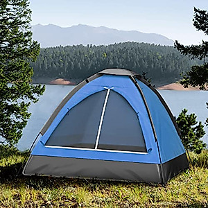 2 Person Tent – Rain Fly & Carrying Bag – Lightweight Dome Tents for Kids or Adults – Camping, Backpacking, and Hiking Gear by Wakeman Outdoors