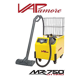 Vapamore MR-750 Ottimo Heavy Duty Steam Cleaner. Electronic Solenoid For Dry Steam Control, Full Stainless Steel Boiler,1 Gallon Water Capacity, Multipurpose, Chemical Free, 24 Professional Tools