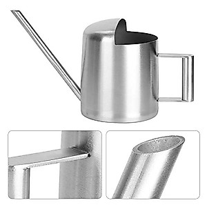 Watering Can for Indoor Plants 300ML Stainless Steel Small Watering Can with Long Spout Watering Pot for House Plant Garden Flower Bonsai Succulents