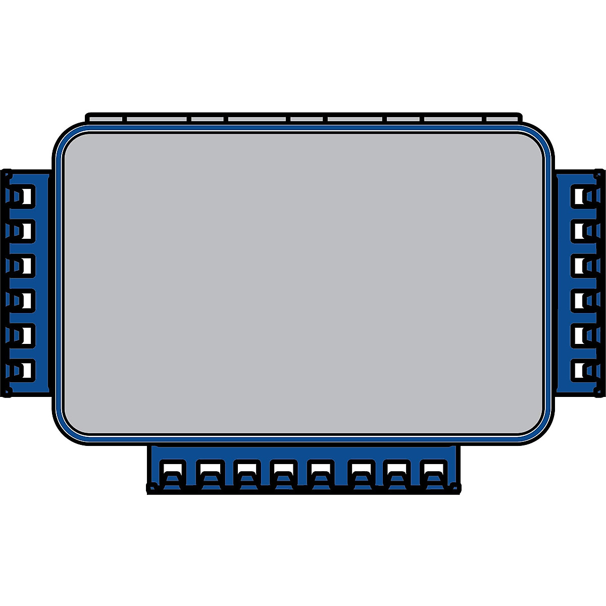 Flambeau Outdoors Zerust MAX WP4001ZM Ultimate Waterproof Tuff Tainer - Bulk Core - 10.79" L x 7.20" W x 1.89" D - Fishing and Tackle Storage Utility Box