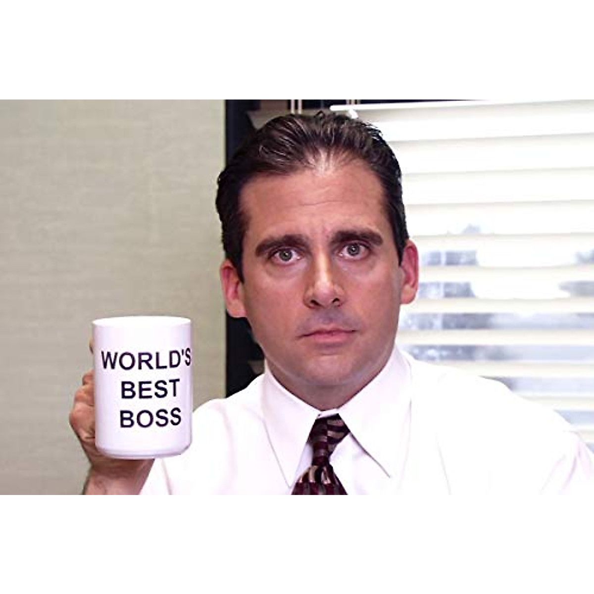 World's Best Boss Mug, The Office Mug Dunder Mifflin 11 oz Ceramic Mug Funny Unique Idea Cup Gift for Office Male Female Bosses Coworkers