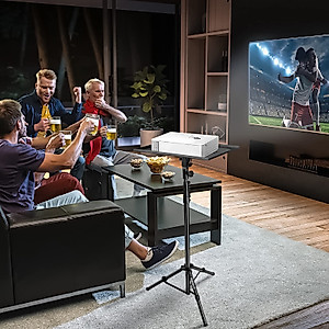 Mercase Projector Tripod Stand with 2 Shelves Adjustable Height 31 to 57 Inch,Foldable Laptop Tripod Stand,Portable Projector Stand for Laptop, Projector