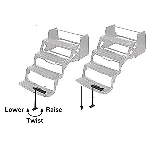 Quick Products QP-JSS-85 Self-Storing RV Step Stabilizer - 8.75" - 15.5"