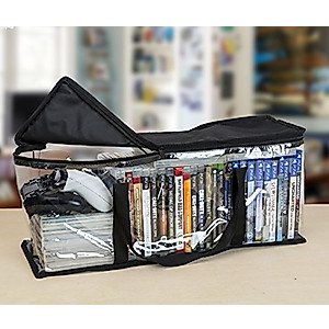 Besti Home DVD Storage Bags (2-Pack) Holds 80 Total Movies or Video Games, Blu-ray, | Convenient Travel Case for Media | Stackable, Easy to Carry