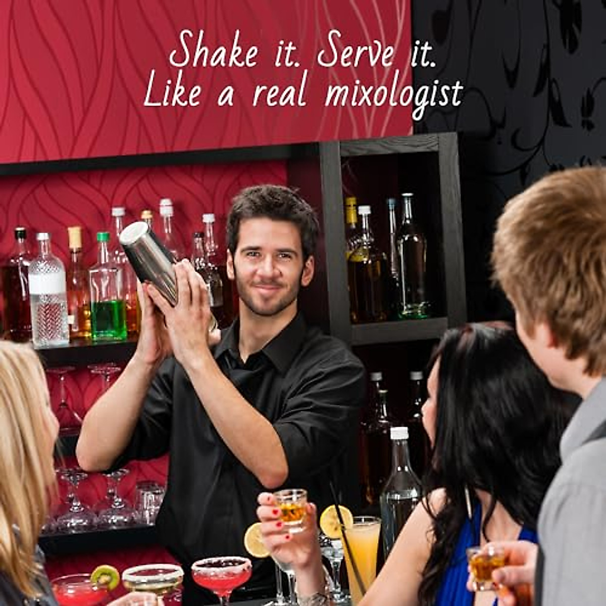 Travel Bartender Kit with 20 Piece Stainless Steel Travel Bar Kit Set and Portable Bartender Kit Bag for Traveling Camping Professional Bartender Kit for Bartending and Cocktail Making