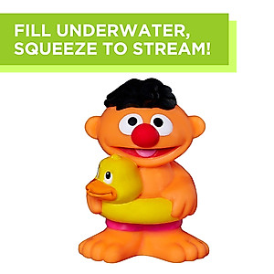 Sesame Street Bath Squirters, Bath Toys featuring Elmo, Cookie Monster and Ernie, Ages 12 Months - 4 Years Assortment (Amazon Exclusive)