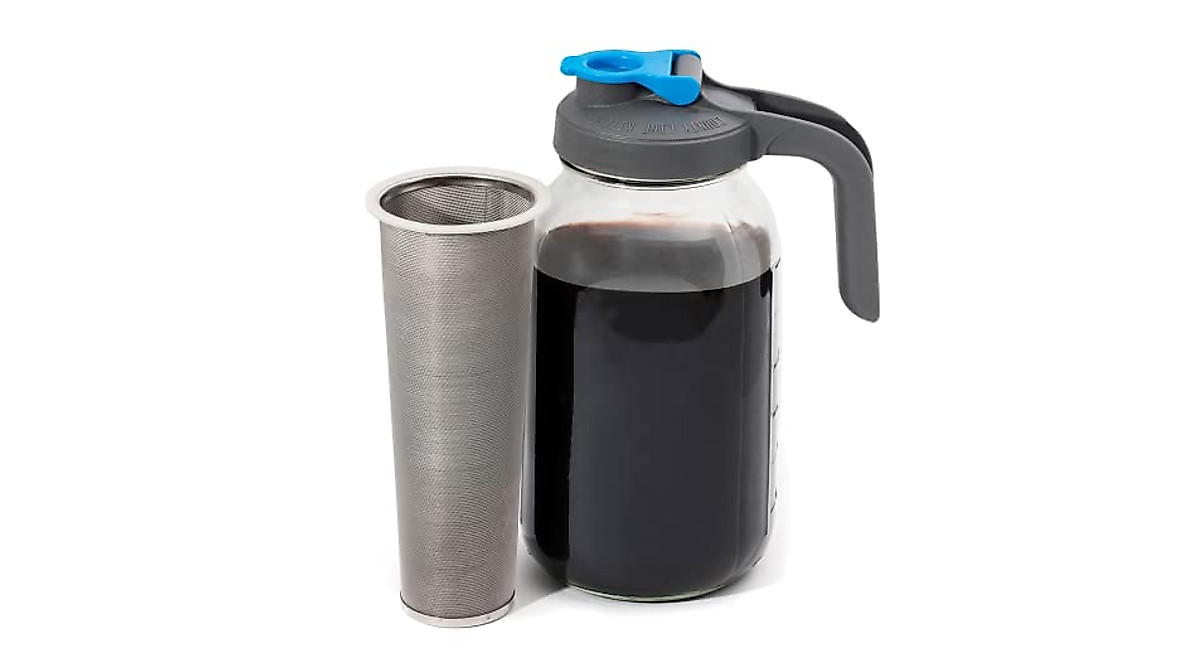 County Line Kitchen 64oz Cold Brew Mason Jar - Durable & Leak-Free