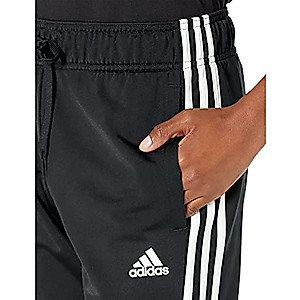 adidas Women's Warm-Up Tricot Regular 3-Stripes Track Pants, Black, Medium