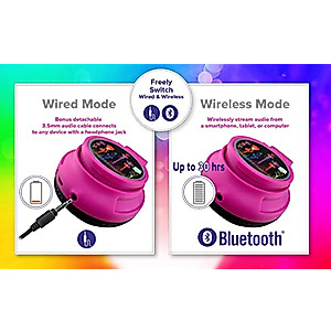 eKids Trolls Kids Bluetooth Headphones, Wireless Headphones with Microphone Includes Aux Cord, Volume Reduced Kids Foldable Headphones for School, Home, or Travel