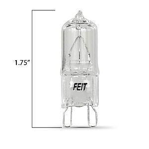 Feit Electric BPQ60/G9/CAN 60 Watt Warm White G9 Dimmable Halogen Light Bulb
