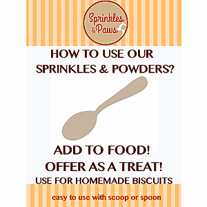 Sprinkles & Paws Chicken Bone Broth and Beef Liver Powder for Dogs | Dog Food Topper Helps Eating and Appetite | All Natural Free of Preservatives Rich in Protein and Vitamins