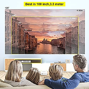 CXDTBH Mini Projector for 1080P Video Proyector Children Portable Projetor TD860 LED 3D Home Theater Smart Beamer Gift