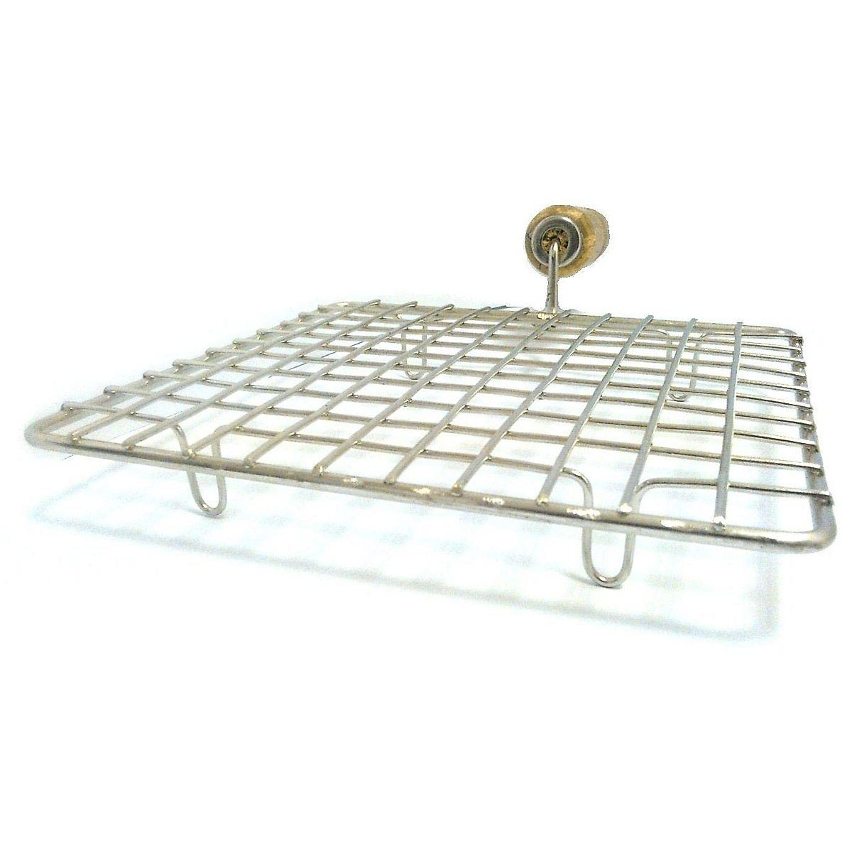 Shriya Stainless Steel Wire Roaster Papad Jali Wooden Handle Square With Roasting Net,Papad Jali,Roti Jali,Roaster Stainless Steel Square Roti Grill