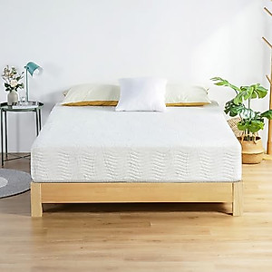 PrimaSleep Queen Mattress, 10 Inch Support Cloud Hybrid Mattress, Gel Infused Memory Foam, Pocket Spring for Support and Pressure Relief, CertiPUR-US Certified, Bed-in-a-Box, Soft, Queen Size