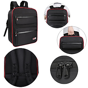 AKOZLIN Game Storage Bag Backpack Travel Carrying Case for PlayStation 5 PS5/PS4/PS4 Pro/Xbox Headset Game Charger Accessories