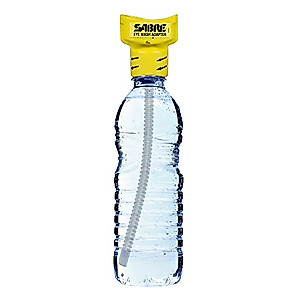 SABRE Eye Wash Adapter - Turns Water Bottle into Eye Wash Device - Flushes Contaminants from the Eye , Yellow, 2.4 oz