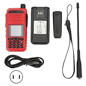 Walkie Talkie Multi Band Two Way Radio SOS Button UHF VHF AM FM Rechargeable Loud Clear Audio for Intercom (US Plug)
