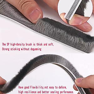 33 Ft Gray Self-Adhesive Soundproofing Weather Stripping for Doors and Windows, 0.35" Wide x 0.2" Thick