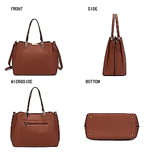 MKF Collection Tote Bag set for Women’s, Handbag Wristlet Wallet, Vegan Leather Top-Handle Tote Purse