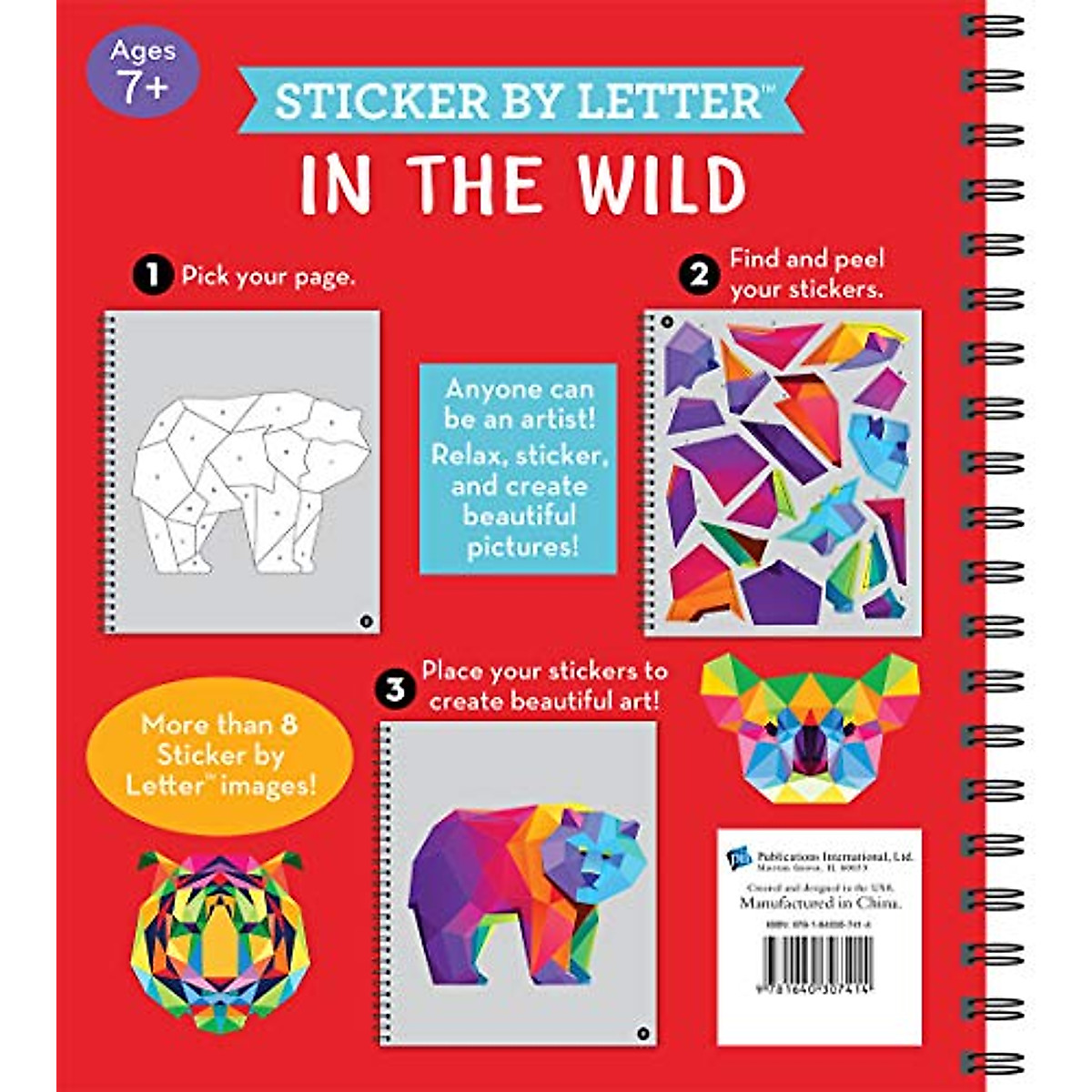 Brain Games - Sticker by Letter: In the Wild (Sticker Puzzles - Kids Activity Book)