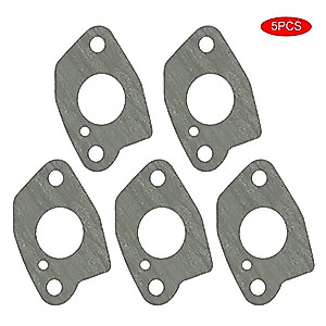 FLYPIG Carburetor Gasket for Honda GX200 6.5 HP GX160 5.5 HP GX120 GX110 Engine Lawn Mower Carb Mounting Gaskets 5 Packs Silver