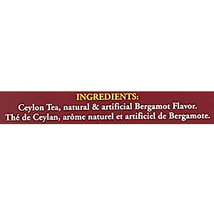 Sadaf Earl Grey Tea Bags | Special Blend Earl Grey Ceylon Black Tea | Product harvested in Sri Lanka | 50 bags (pack of 1)