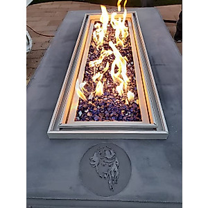 EasyFirePits Lifetime Warranted 316 Stainless Steel Marine Grade Straight Burners (48.00, 48 Inch Straight Burner)