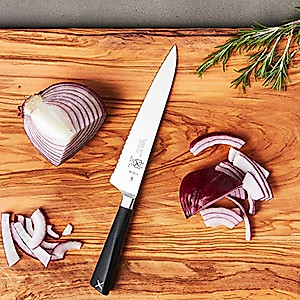 Mercer Culinary Züm Forged Utility Wavy Edge Knife, 6 Inch,Black