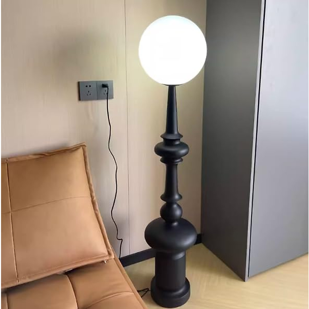 WouND Floor Lamp Retro Floor Lamp Living Room Sofa Bedroom Standing Lamp Acrylic Lampshade 3 Color Dimmable Standing Lamp Reading Light