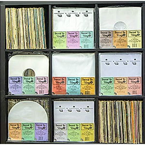 Invest In Vinyl 100 Clear Plastic Protective LP Outer Sleeves 3 Mil. Vinyl Record Sleeves Album Covers 12.75" x 12.5" Provide Your LP Collection with The Proper Protection