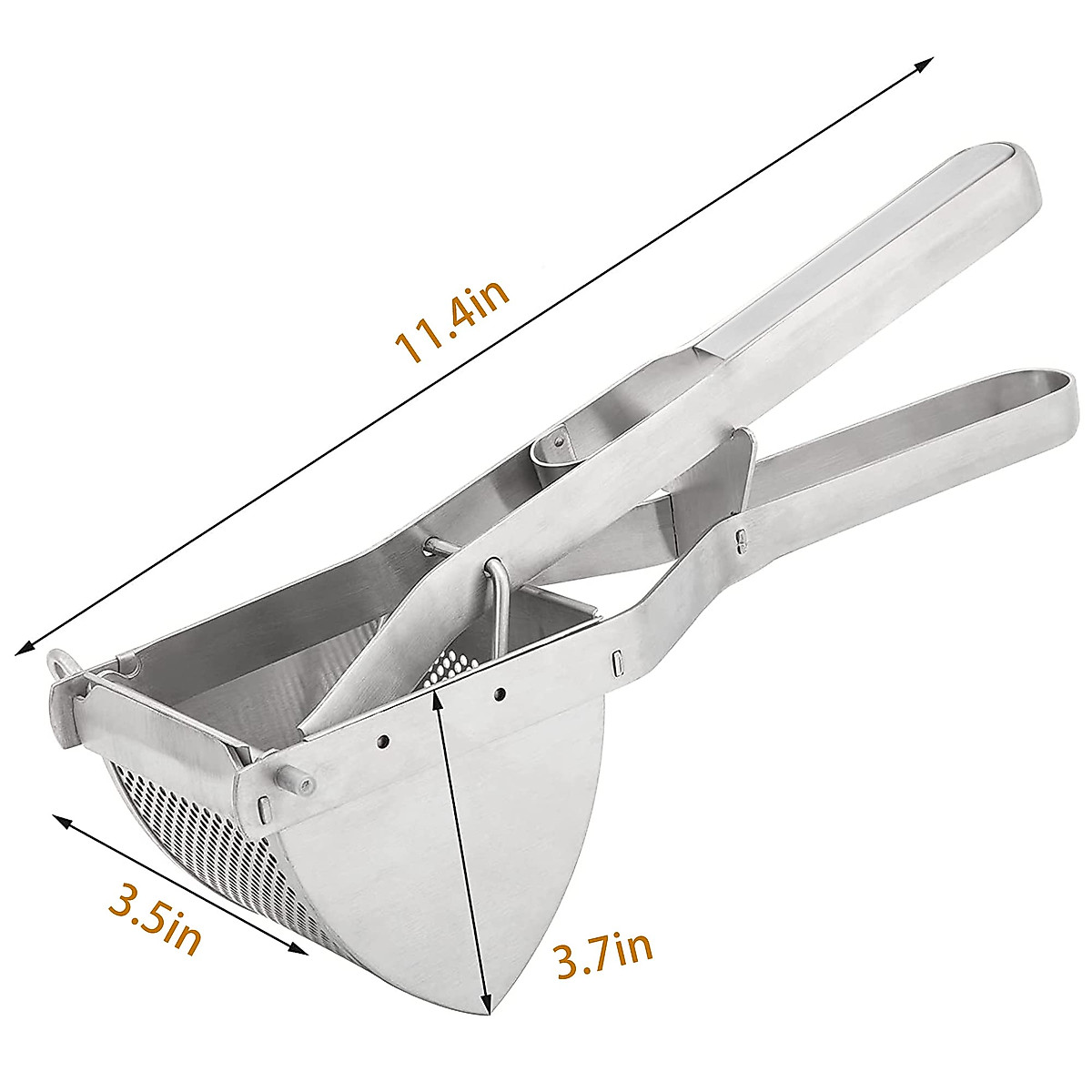 MyLifeUNIT Heavy Duty Commercial Potato Ricer, Stainless Steel Business Potato Ricer and Masher