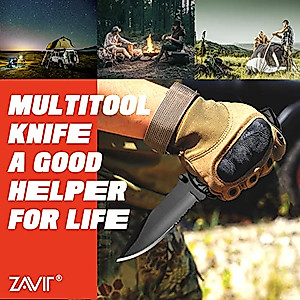 ZAVIT Gifts for Boyfriend Husband Him, Multitool Knife“I LOVE YOU”, Anniversary Unique Gifts for Him, Christmas Stocking Stuffers, Valentines Day, Birthday Gift Ideas, Boyfriend Gifts.