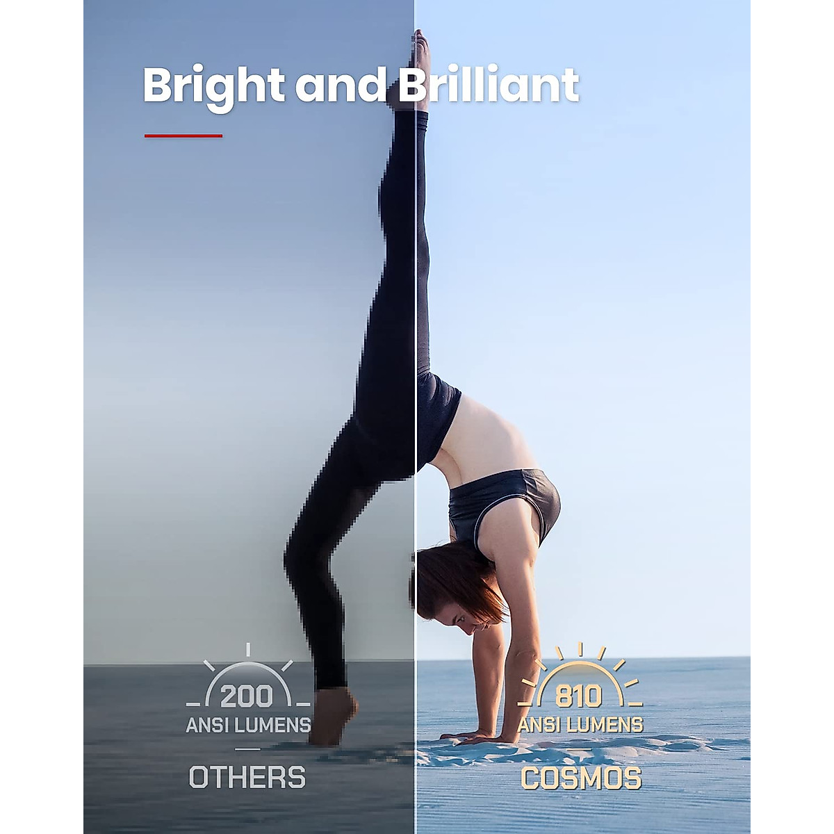 NEBULA 1080p Video Projector, Anker Nebula Cosmos Full HD 1080p Home Entertainment Projector, Outdoor Projector, Android TV 9.0, 4K Supported Projector, Digital Zoom, Auto Focus, HDR10