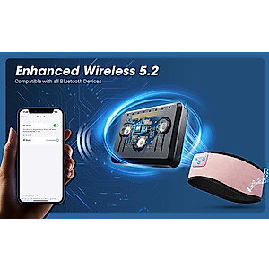 Sleepbeauty Sleep-Headphones-Wireless-Bluetooth-Headband - Comfy Sleeping Eye Mask Headphones Headset, Sport Headband Earbuds Electronics Tech Gadgets Christmas Birthday Gifts for Women Men Running