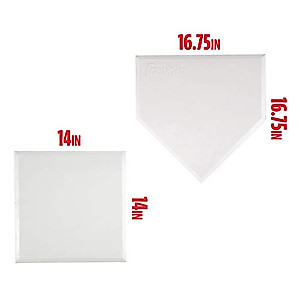 Franklin Sports MLB Baseball Base Set - Throw Down Rubber Bases for Baseball + Softball with Home Plate - Portable Backyard Baseball, Softball, Kickball Bases