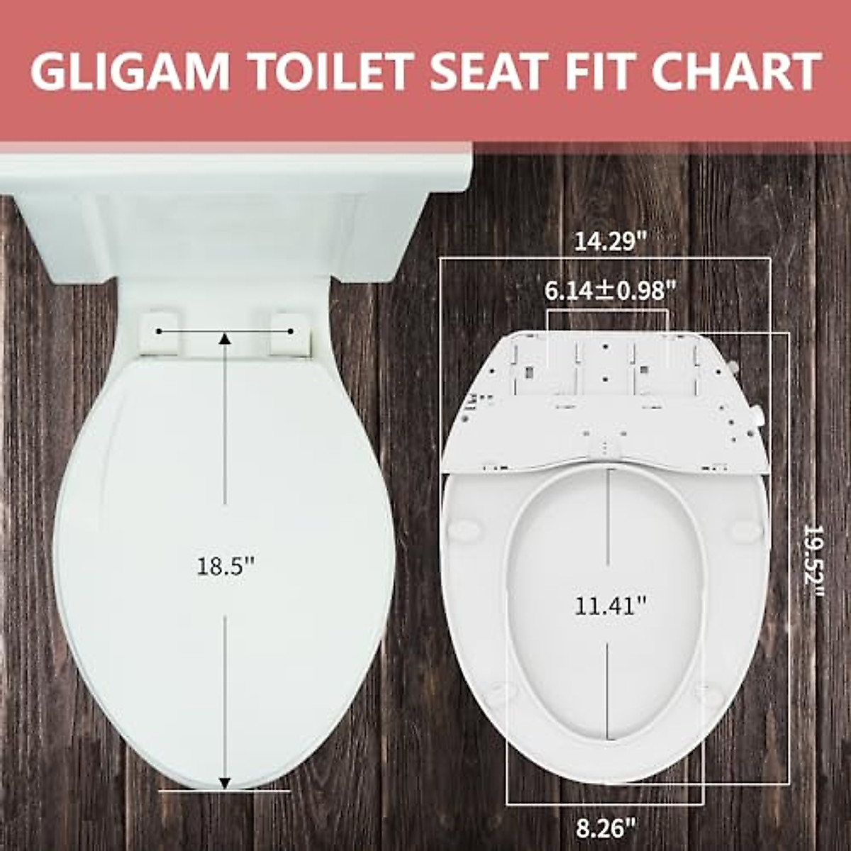Bidet Seat, Non-Electric Bidet Toilet Seat Swash seat with Adjustable Ambient Water and Dual Nozzle System for Bathroom Airbnb, Easy Installation, Fit for Elongated Toilet, White Bidet Attachment