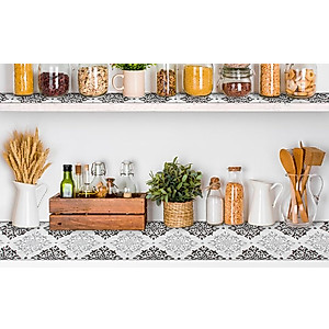 DwellAid 18inx40FT Premium Non Slip Shelf Liner, Non Adhesive Drawer Liner, Waterproof Pantry Liner, Cabinet Lining Shelf Liners for Kitchen Cabinets