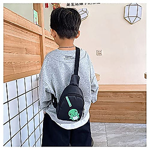 Suillty Kids Cute Small Dinosaur Crossbody Sling Bag Travel Hiking Chest Bag Shoulder Bag Daypack