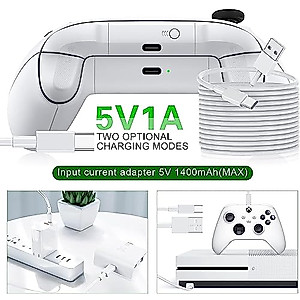 KEKUCULL Controller Battery Pack Compatible with Xbox Series S/X, 1400 mAh Rechargeable Battery Pack Fast Charging for Xbox Charging Accessories Kit with 8.2ft Charge Cable